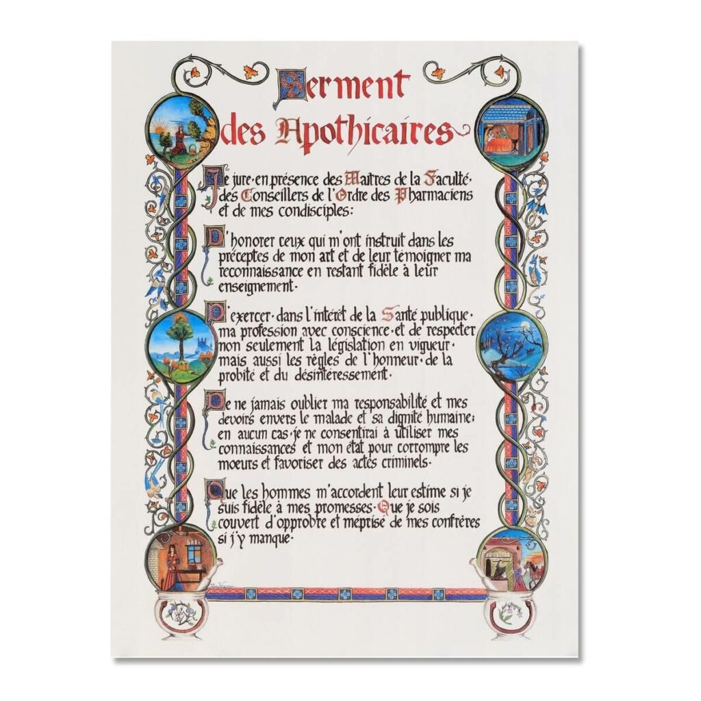 Texte "Serment d'Hippocrate" - Éditions Larroque